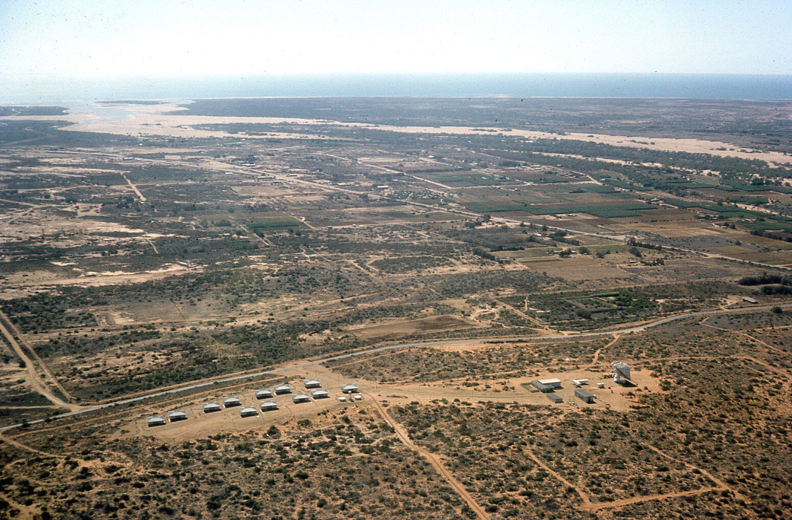 CVN 41 Satellite Earth Station And Staff Houses, View Toward The Sea ...