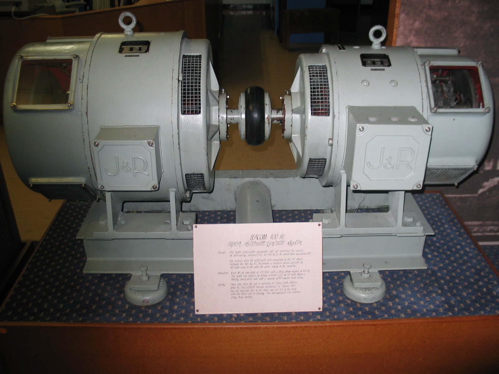 Cairns Cable Stn Historical Display Alternator-Generator – OTVA Member ...