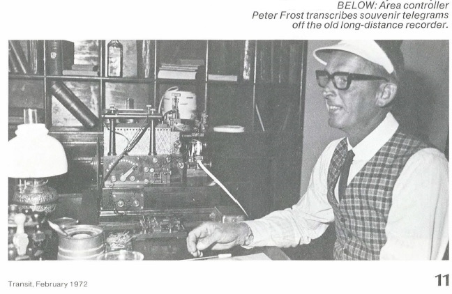 Peter Frost Area Controller Traffic Section circa 1972 – OTVA Member's Blog